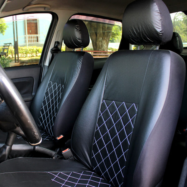 Capa Para Banco de Carro Universal Em Couro Diamantada – Hyundai – Monshell